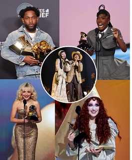 Kendrick Lamar คว้า 5 รางวัลใหญ่ GRAMMYs 2025 และ Chappell Roan, Doechii, Sabrina Carpenter ...